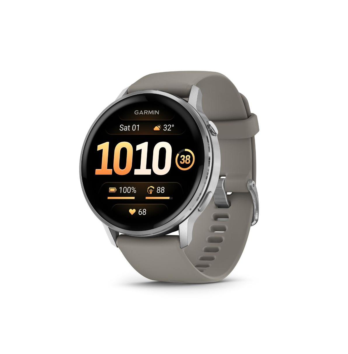 Click here for Garmin - Venu 4 Smartwatch 45mm - silver gray sili... prices