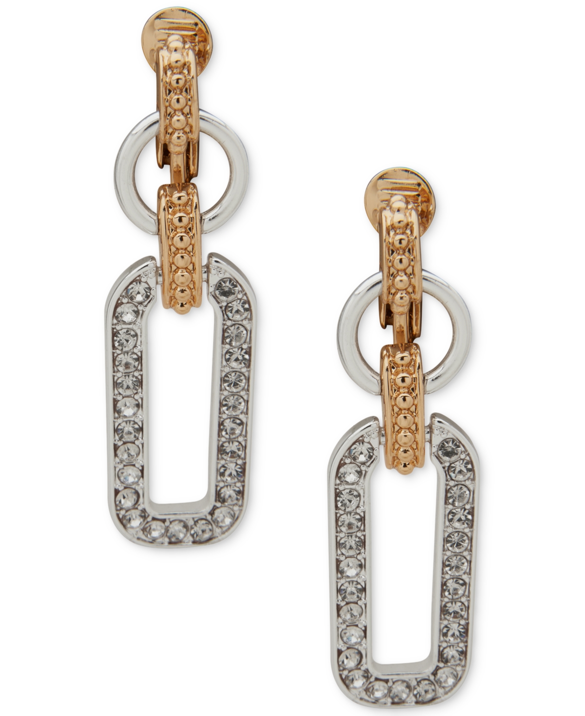 Click here for Anne Klein Crystal Stone Two-Tone Linked Comfort C... prices