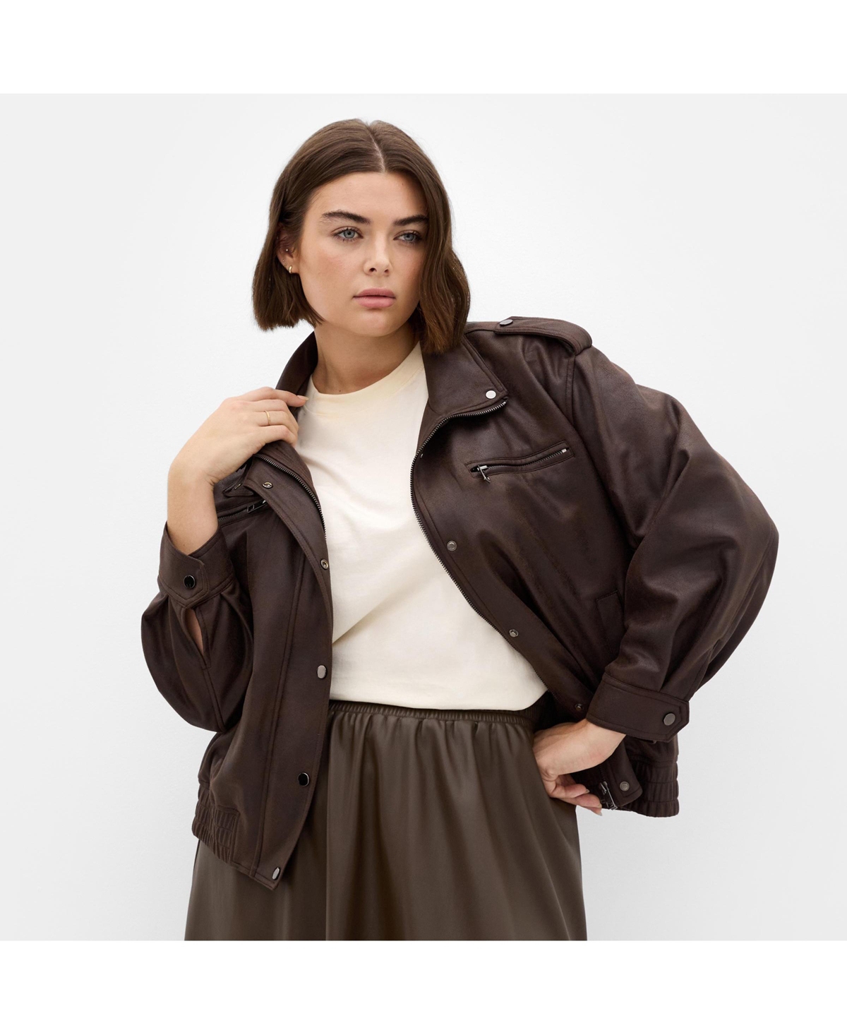 Click here for City Chic Womens Jorja Jacket - Chocolate prices
