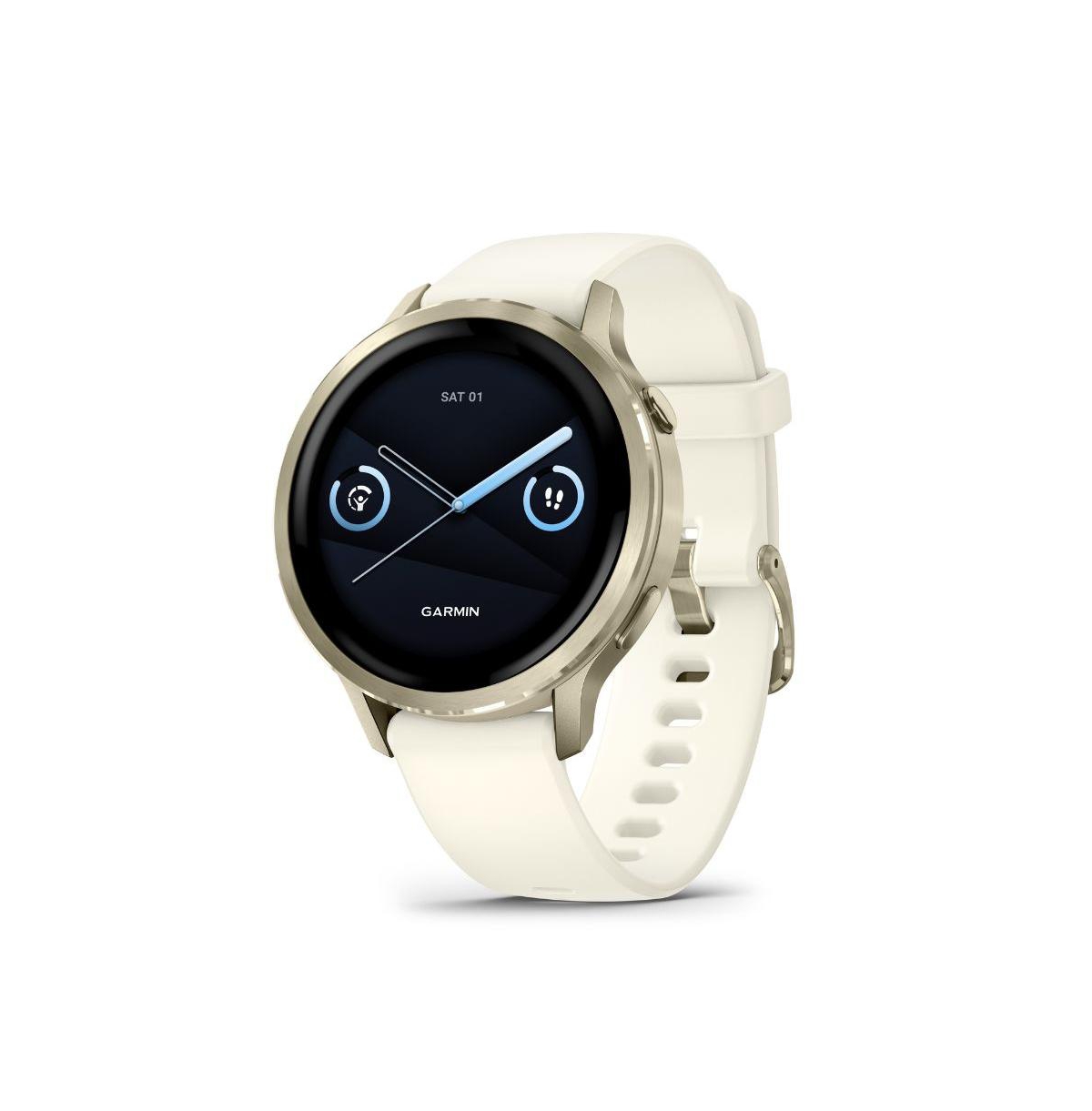 Click here for Garmin - Venu 4 Smartwatch 41mm - Bone silicone ba... prices