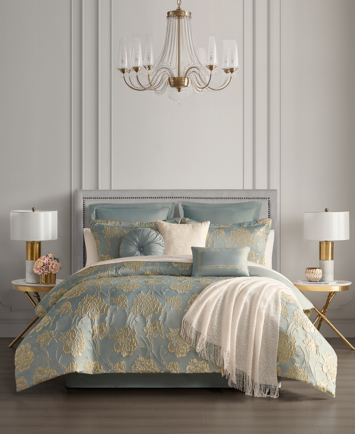 Click here for Mytex Avignon Floral Jacquard 14-Pc. Comforter Set... prices