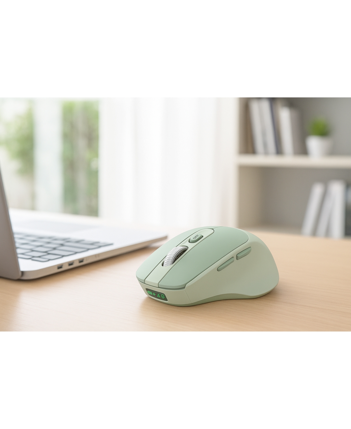 Click here for 2.4G+Bt Dual Mode Wireless Mouse - Green prices