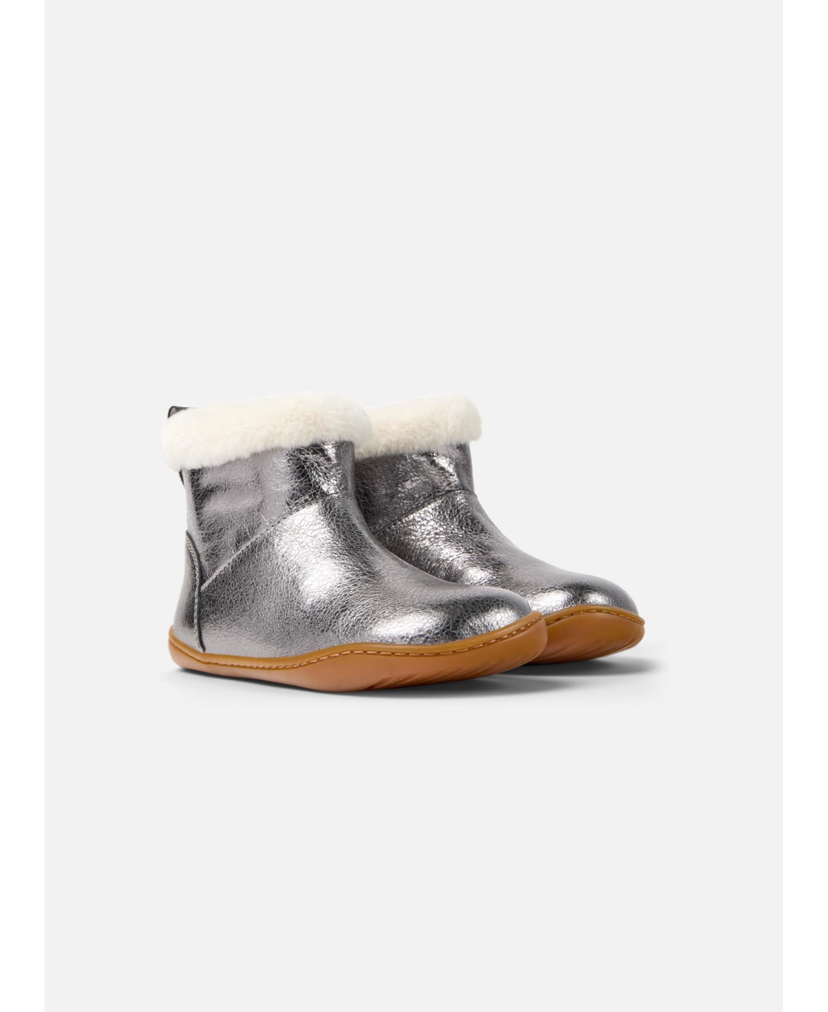 Click here for Camper Girls Peu Cami Leather Boots - Grey prices