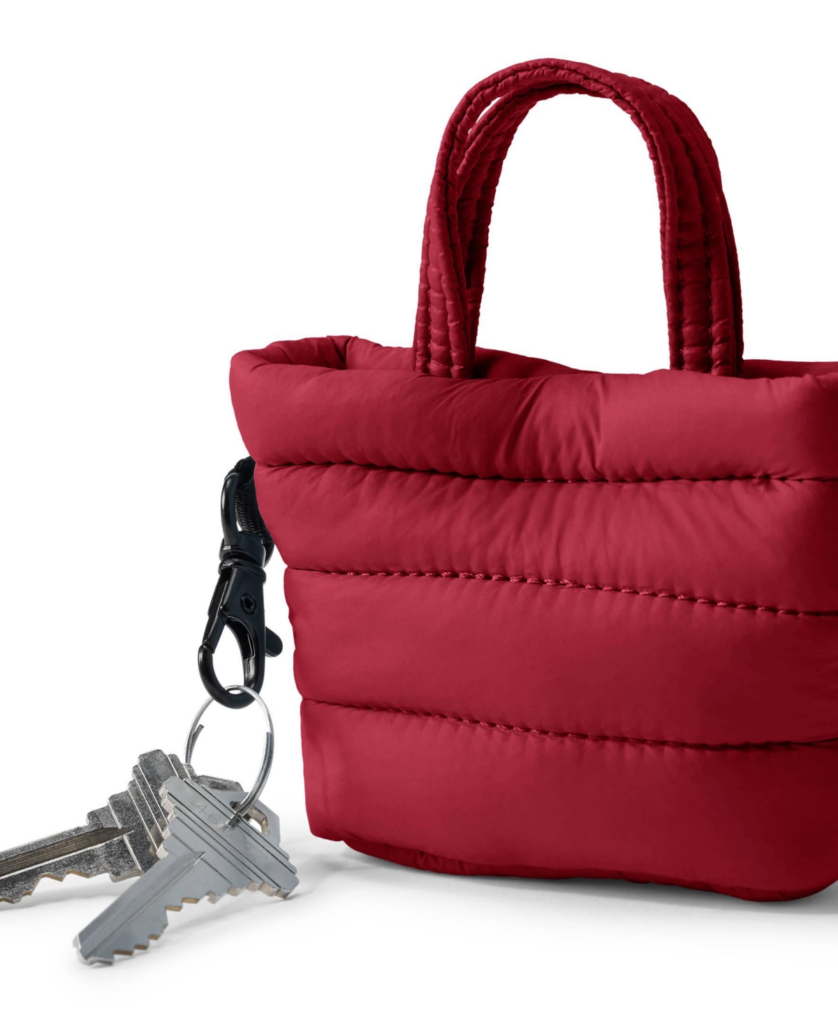 Click here for Lands End Mini Wanderweight Tote - Oxblood red prices