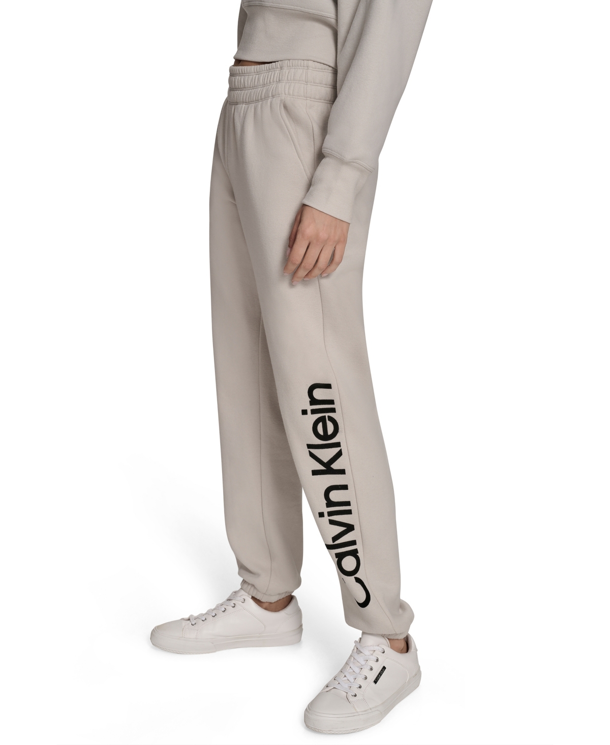 Click here for Calvin Klein Womens Performance Flocked Logo Jogge... prices