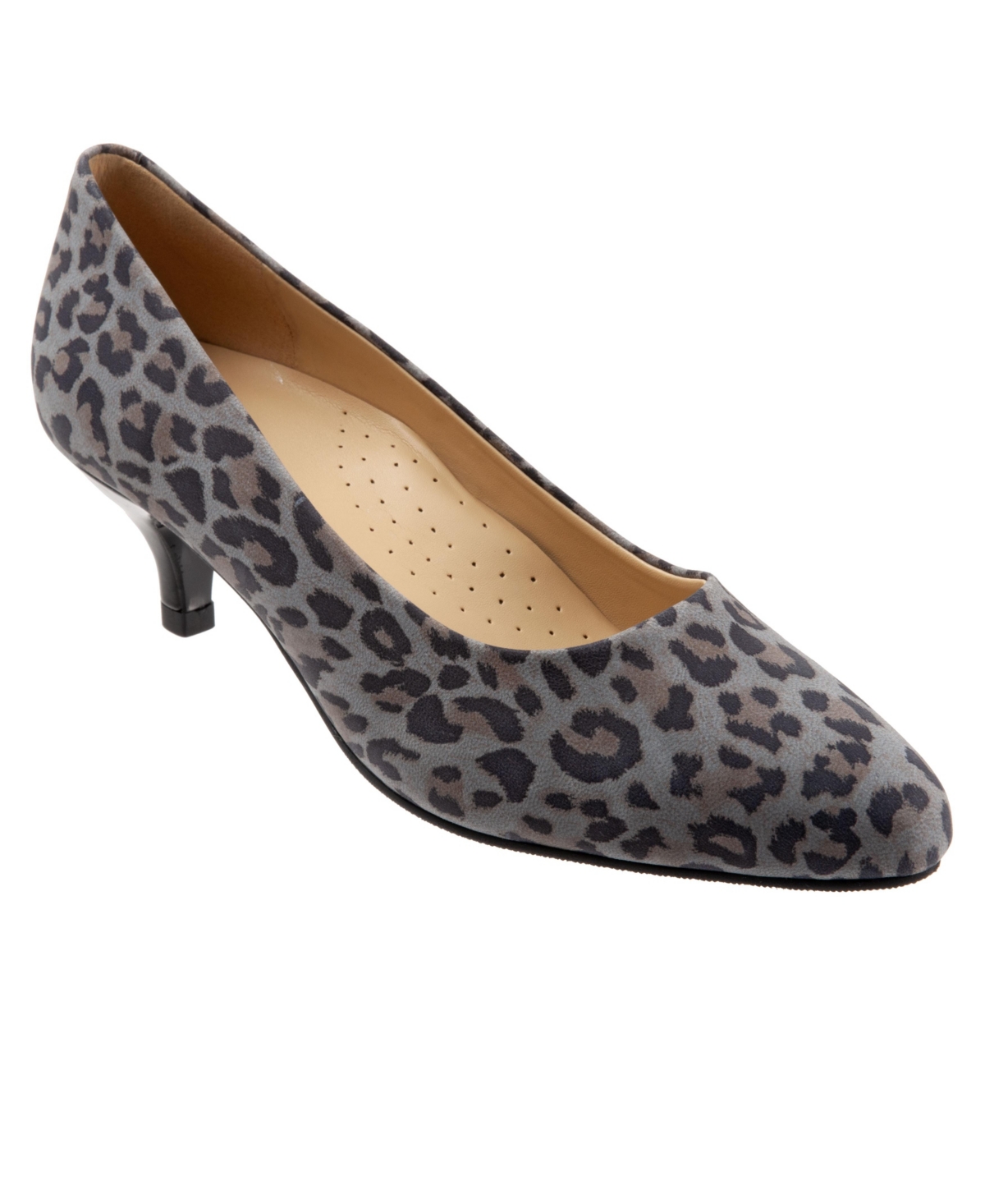 Click here for Trotters Kiera Pump - Grey cheetah prices