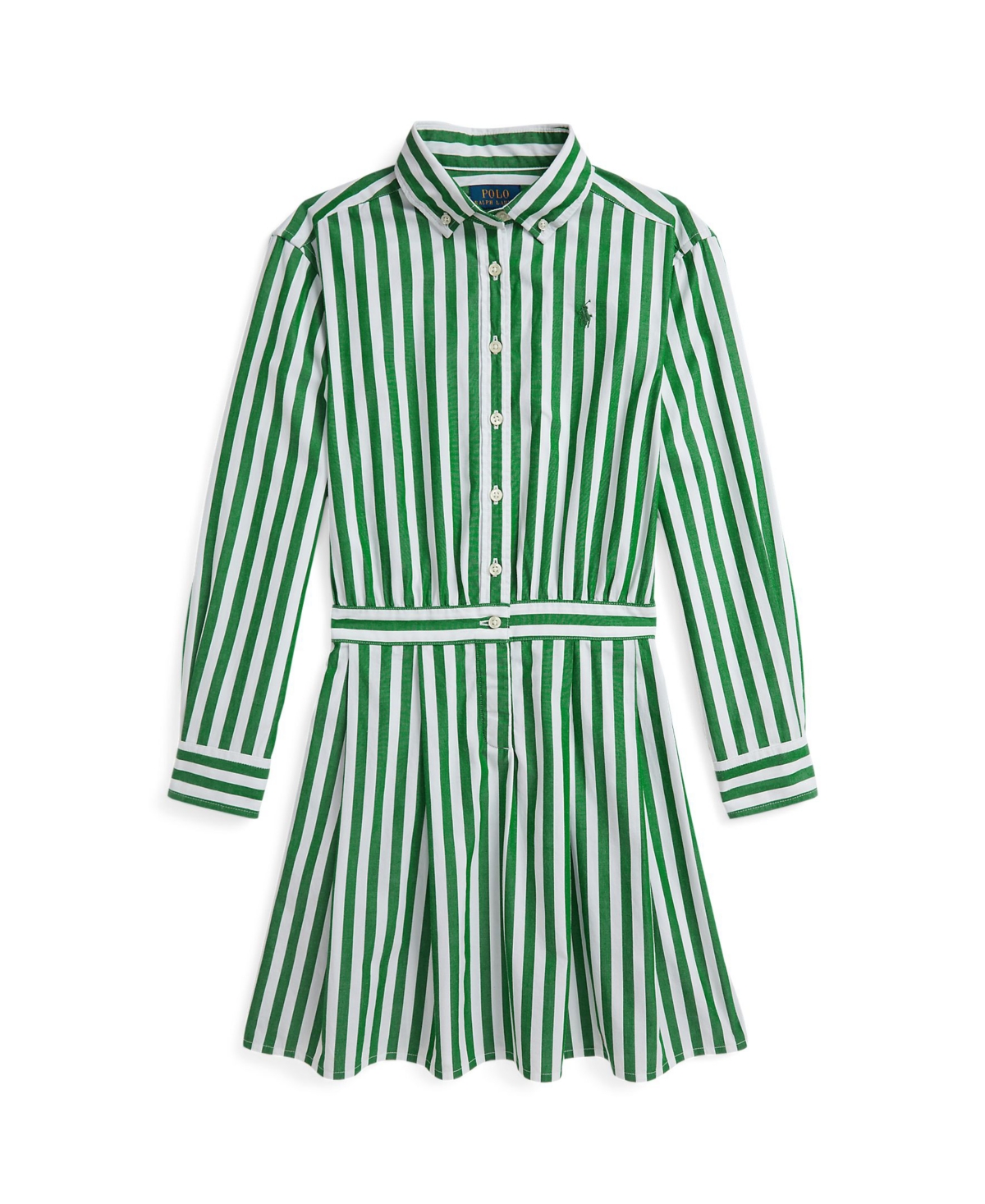 Click here for Polo Ralph Lauren Girls 7-16 Striped Long Sleeve S... prices