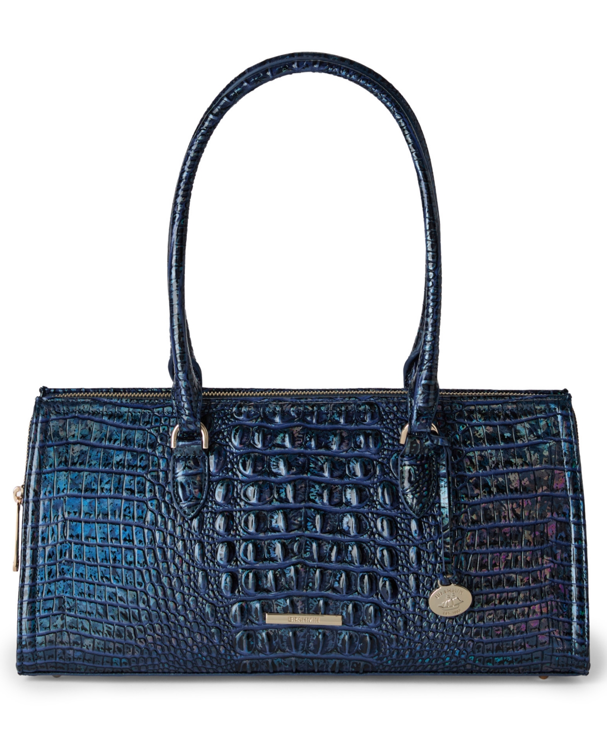 Click here for Brahmin Sophia Large Melbourne Satchel Bag - Royal... prices