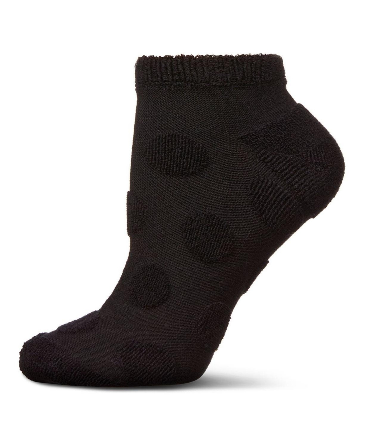 Click here for MeMoi Womens Terry Dot Low Cut Socks - Black prices