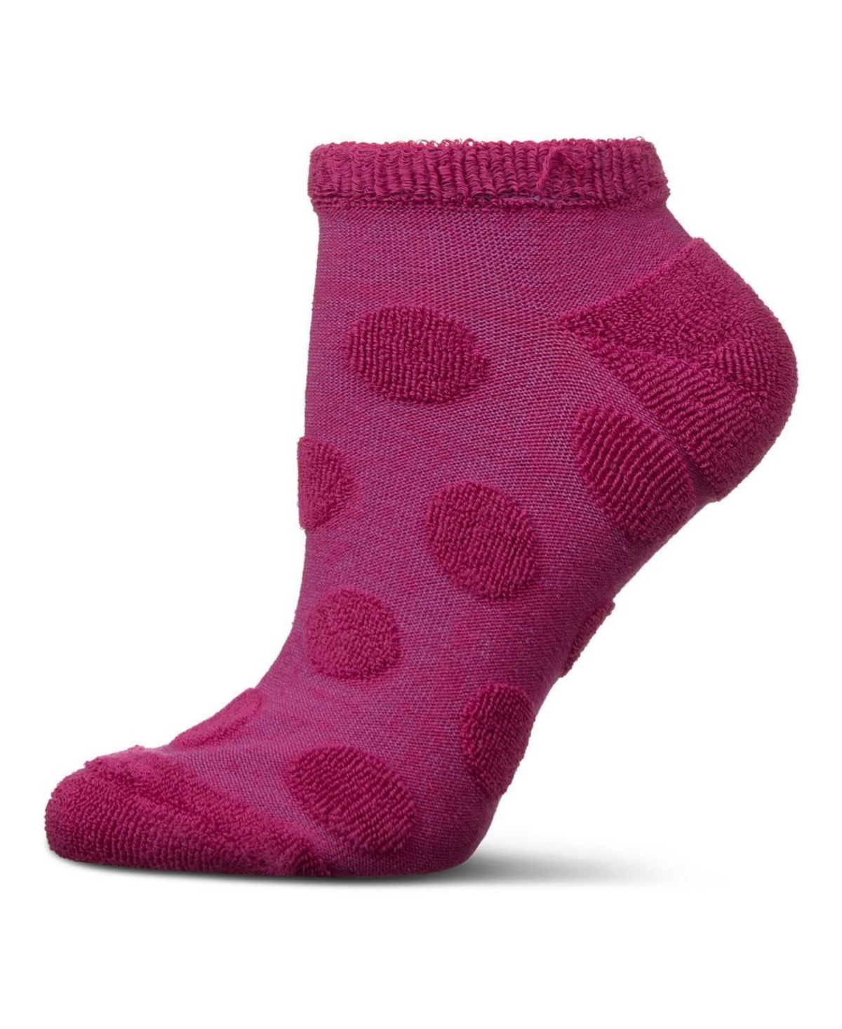 Click here for MeMoi Womens Terry Dot Low Cut Socks - Dahlia mauv... prices