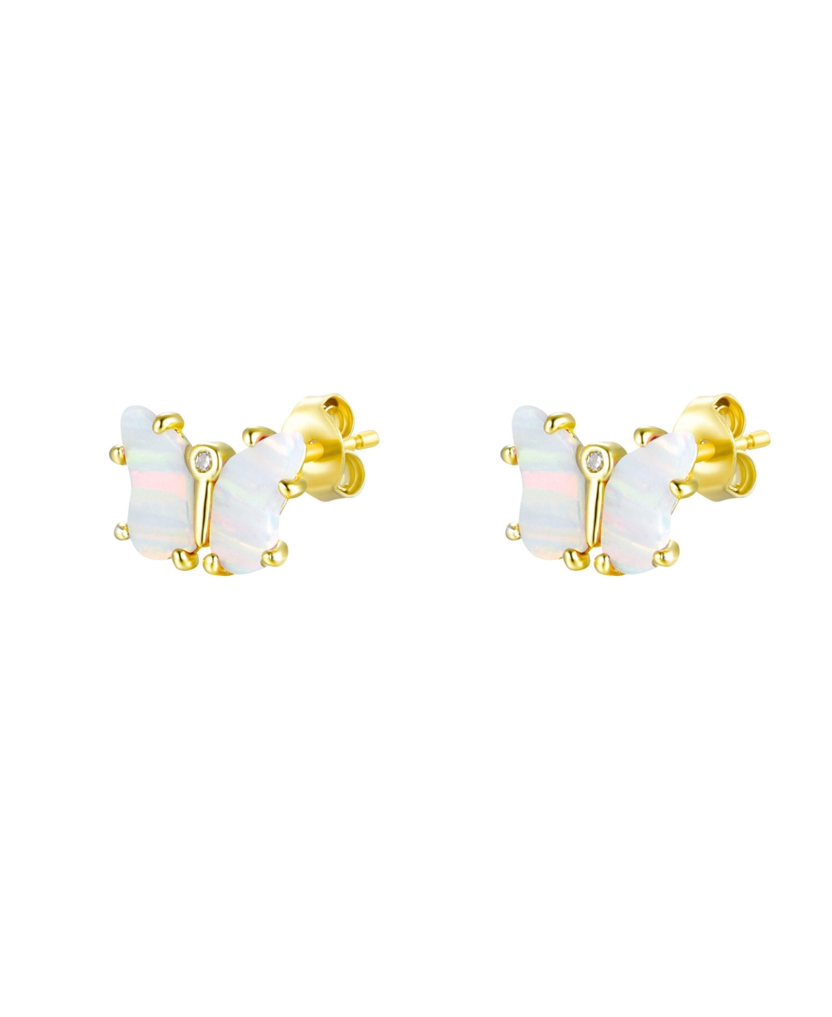 Click here for Kamaria Butterfly Earrings with Lab-Grown Opal in... prices