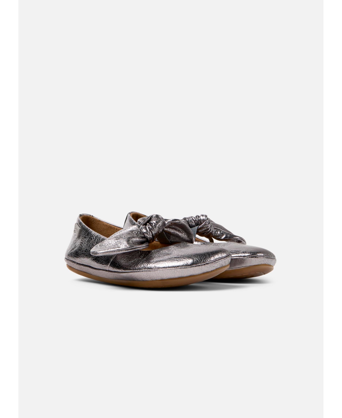 Click here for Camper Girls Right Leather Mary Janes - Grey prices