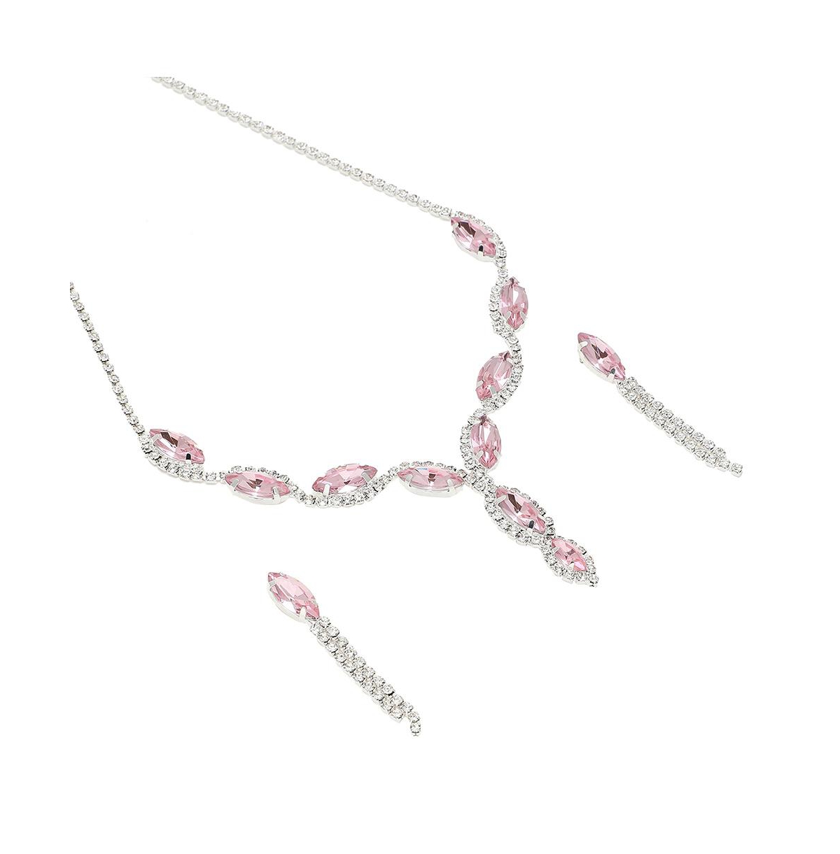 Click here for Sohi Marquise Jewellery Set - Pink prices