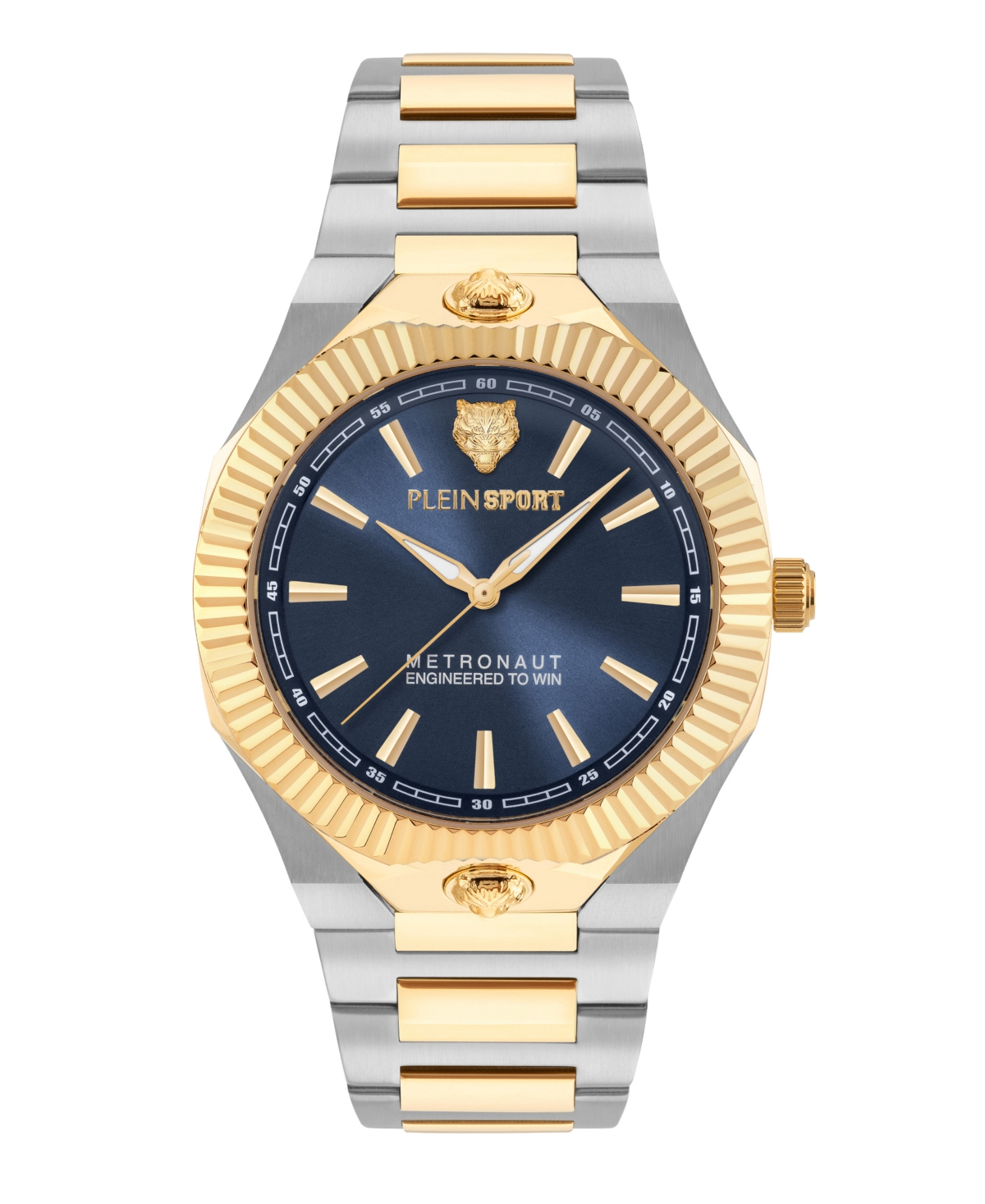 Click here for Plein Sport Mens Metronaut 3 Hand Quartz Two Tone... prices