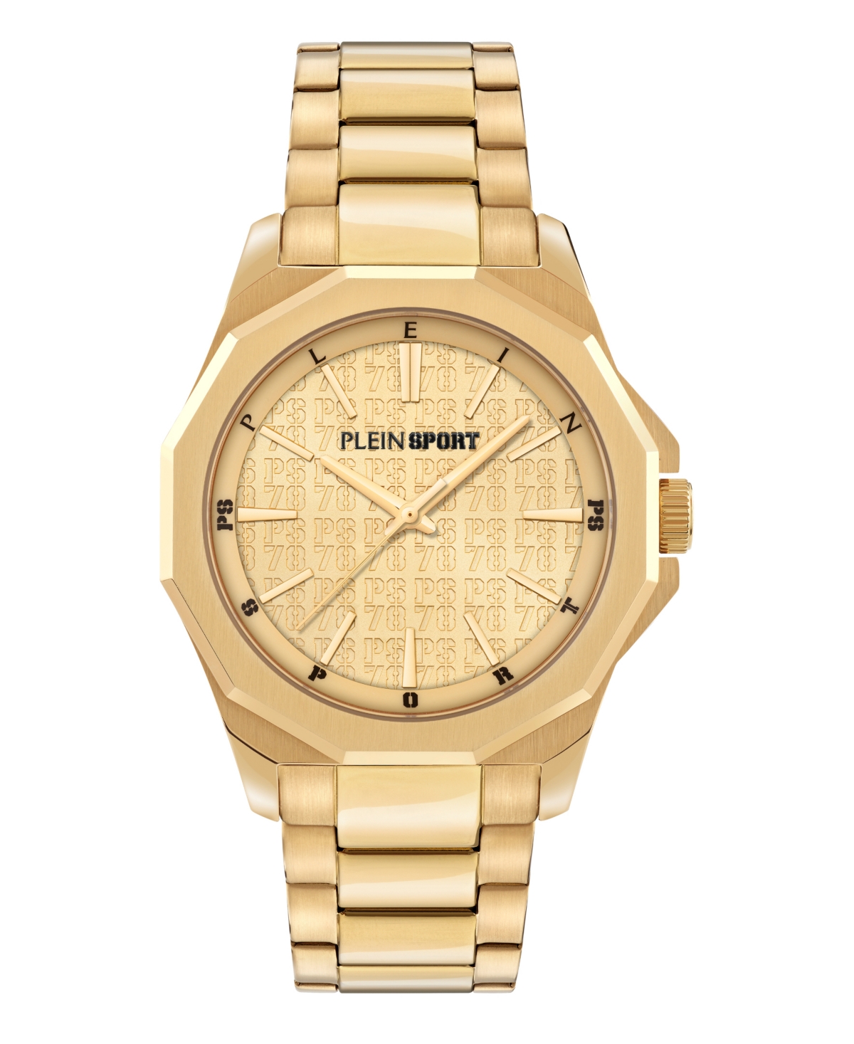 Click here for Plein Sport Mens Onyx Ultra 3 Hand Quartz Ip Yello... prices