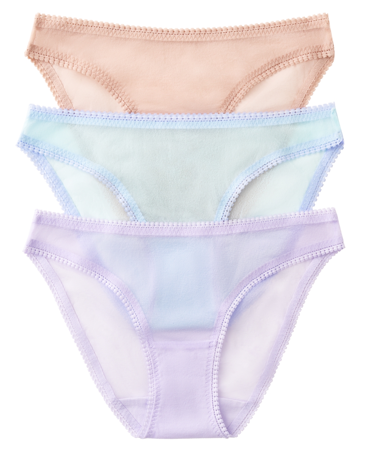 Click here for On Gossamer Womens Mesh Hip Bikini Underwear 3 Pac... prices