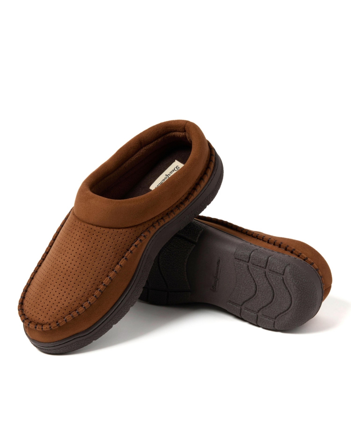 Click here for Dearfoams Mens Thompson Moccasin Toe Clog House Sh... prices