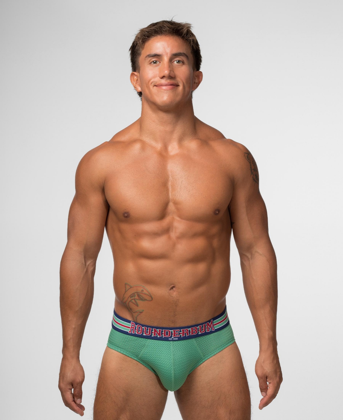 Click here for Rounderbum Varsity Package Brief - Green prices