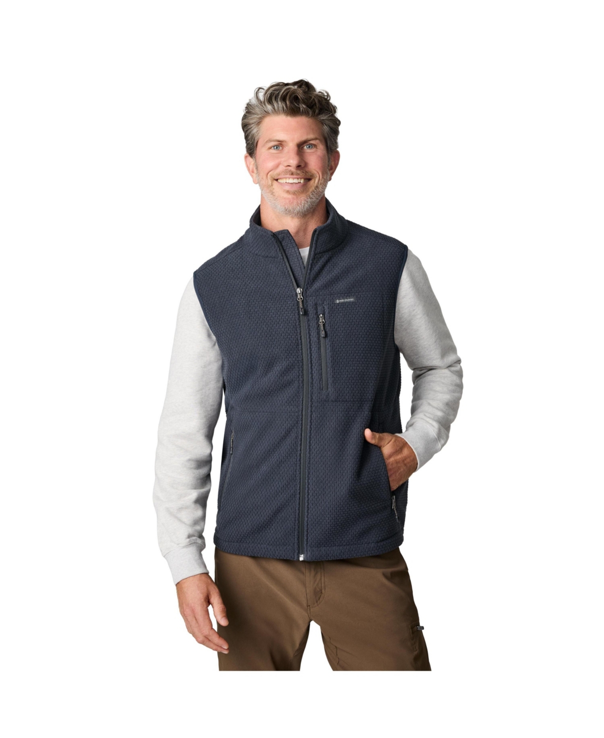Click here for Free Country Mens Brick Fleece Adventure Vest - St... prices
