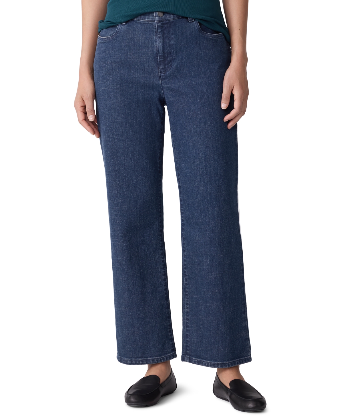 Click here for Eileen Fisher Womens Straight Ankle Jeans - Medium... prices