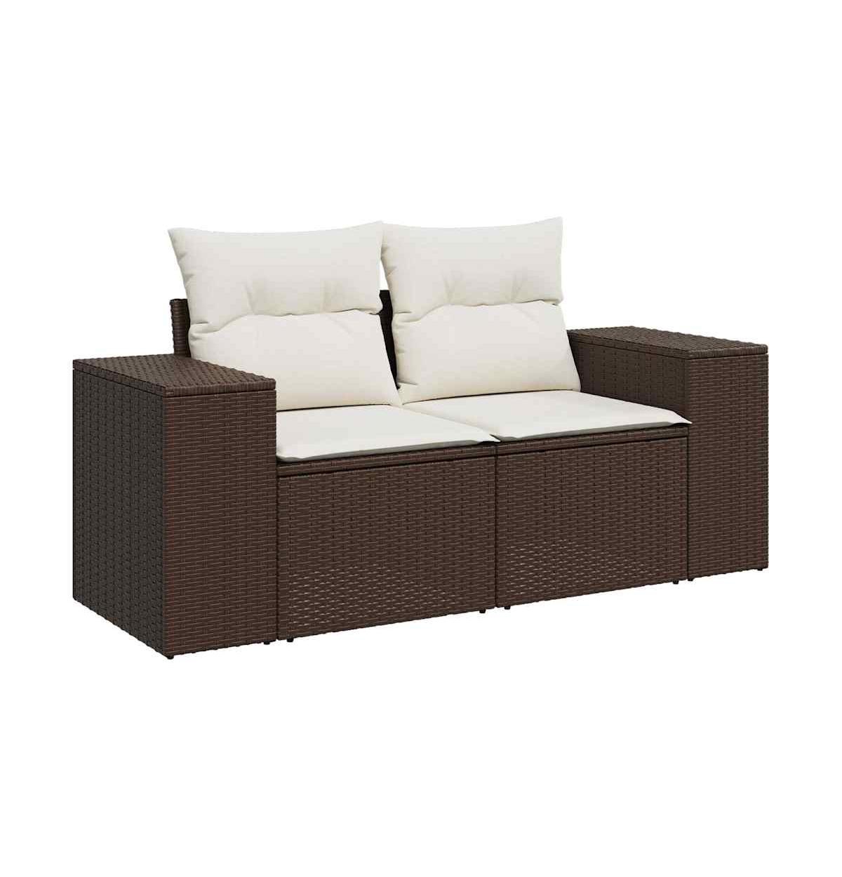 Click here for vidaXL Garden Sofa Brown - Brown prices