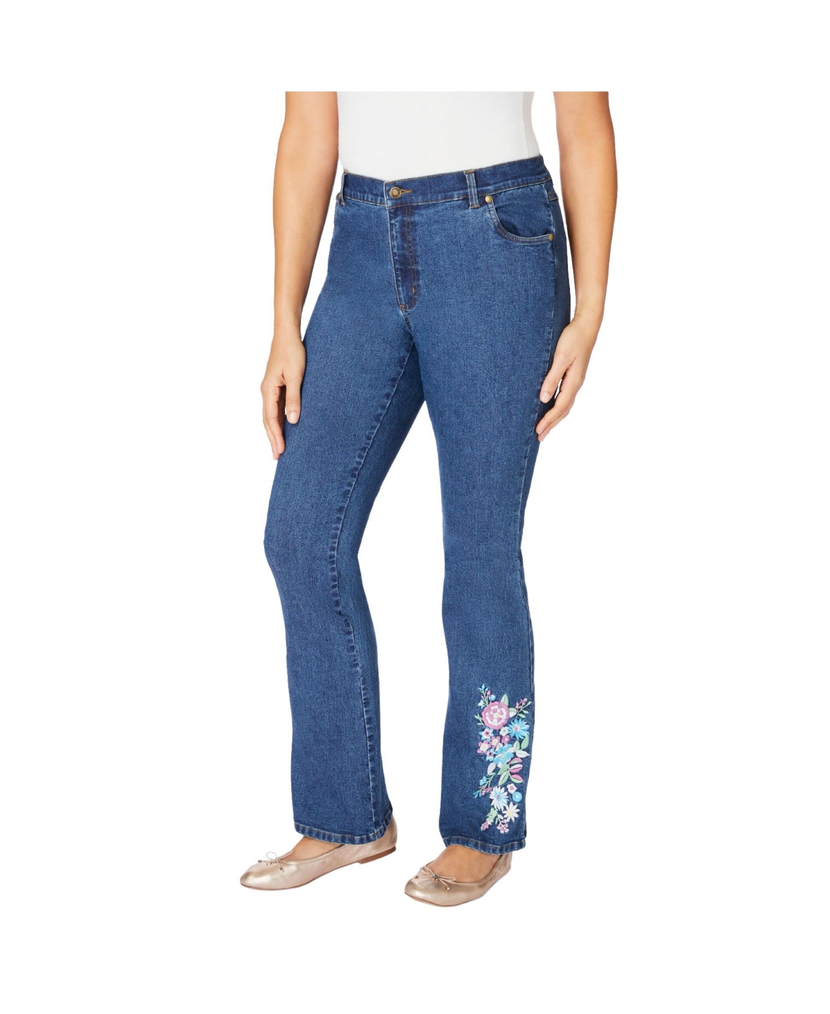 Click here for Woman Within Womens Within Tall Stretch Denim Five... prices