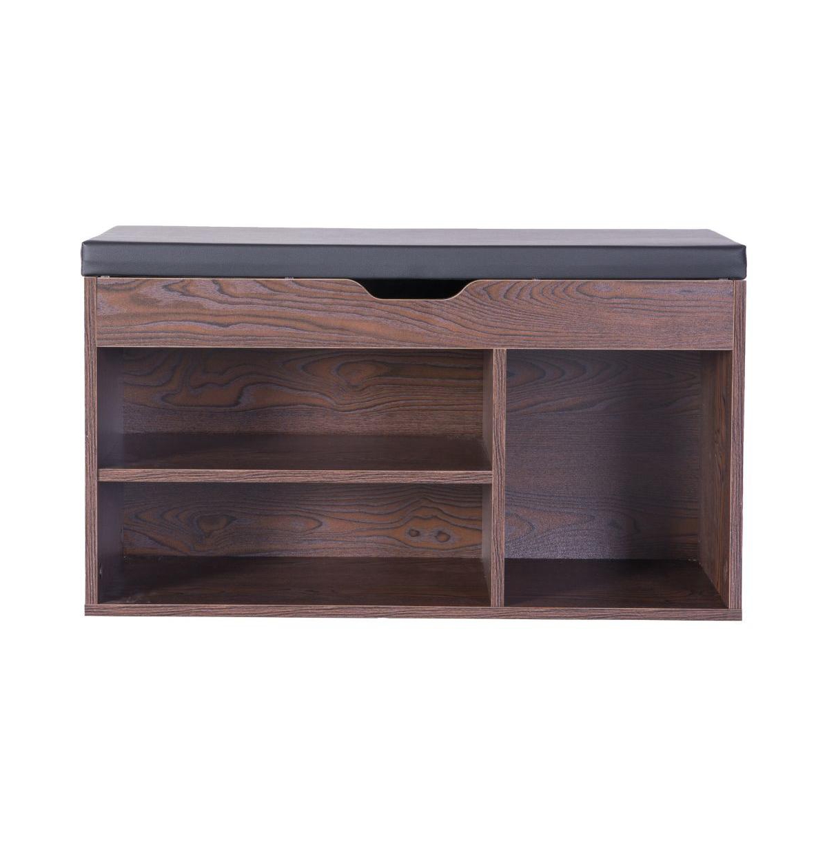 Click here for Basicwise Entryway Storage Shoe Rack with Top Seat... prices