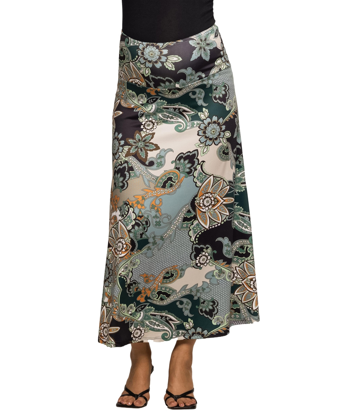 Click here for 24seven Comfort Apparel Womens Maternity Maxi Skir... prices