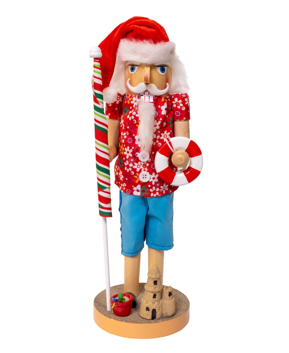 Click here for Kurt Adler 15-Inch Beach Santa Nutcracker - Red prices