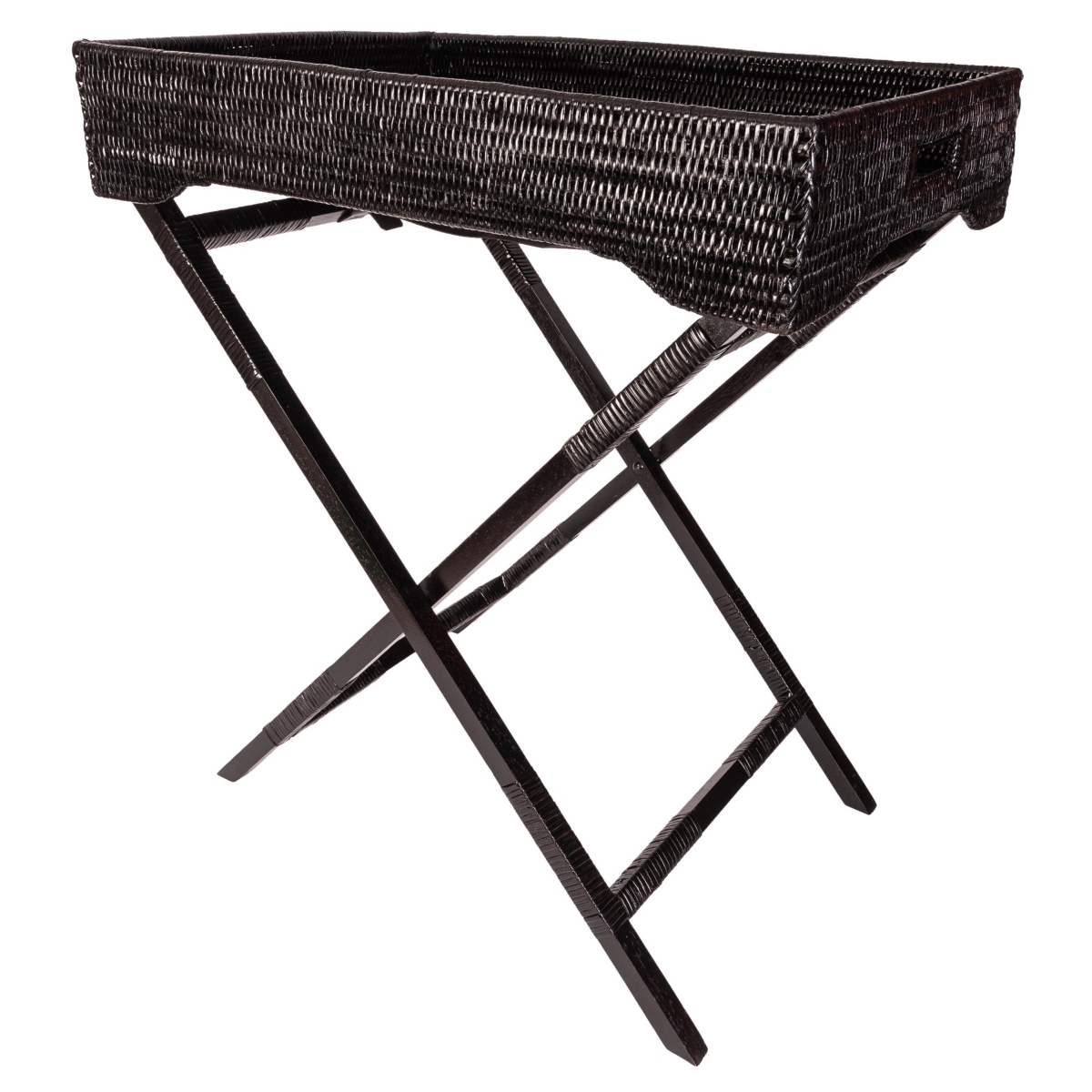 Click here for Artifacts Rattan Butler Tray/Table with Glass Inse... prices