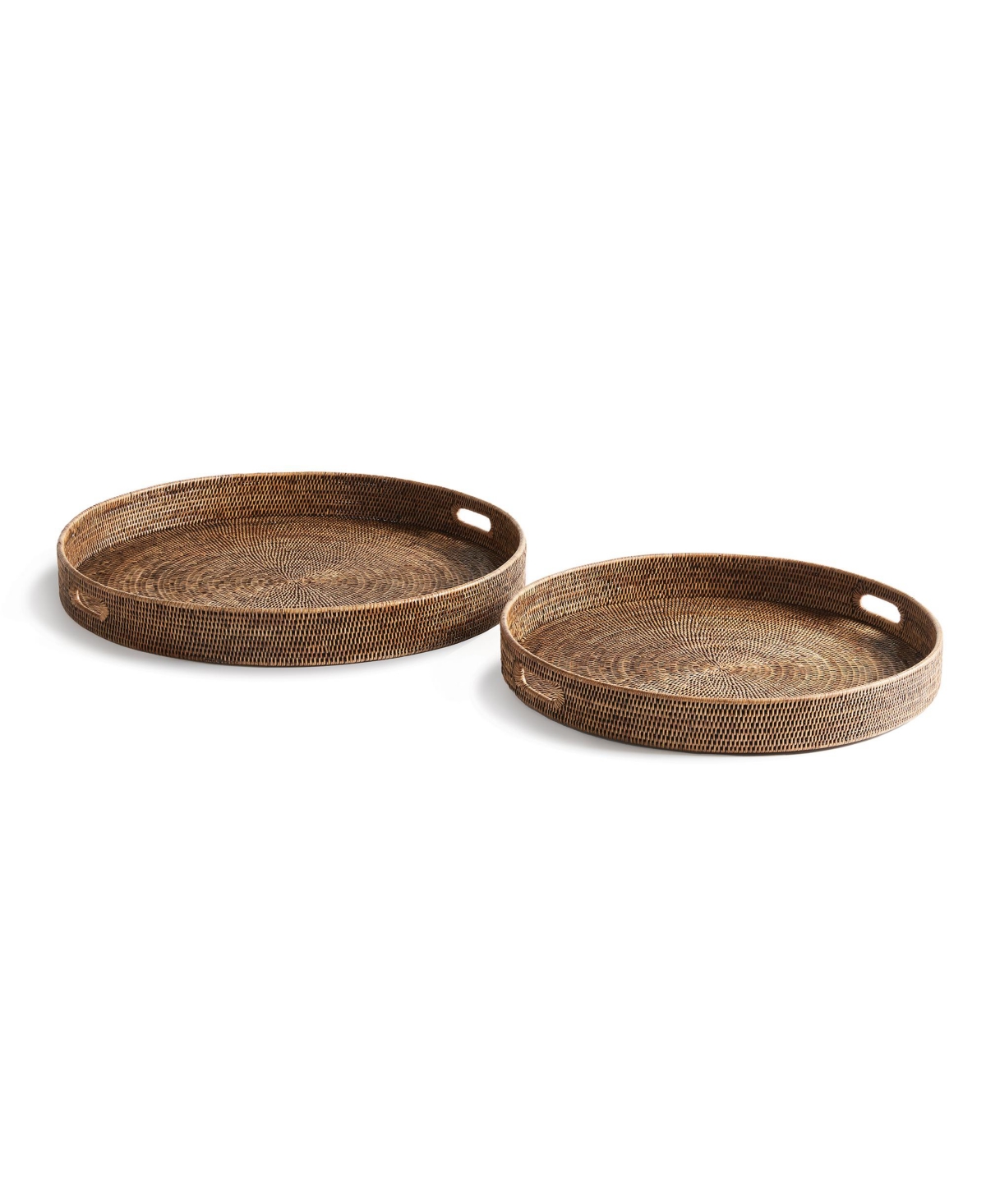 Click here for Burma Rattan Round Ottoman Decorative Trays Large... prices