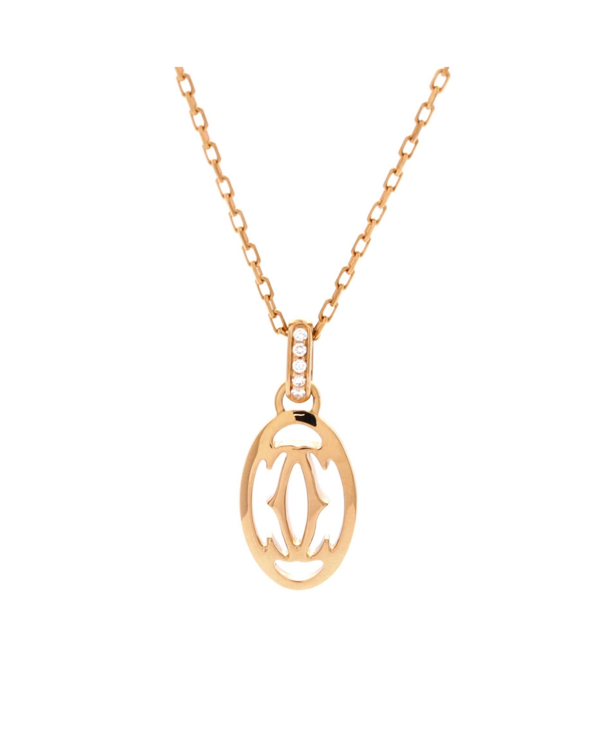 Click here for Pre-Owned Cartier Logo Double C Pendant Necklace -... prices