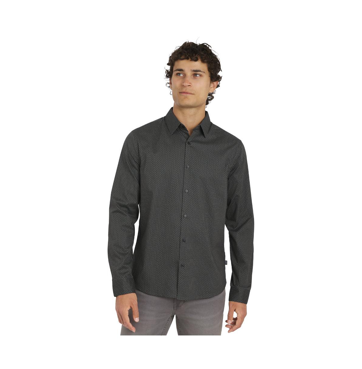 Click here for Dkny Mens Campbell Stretch Cotton Poplin Shirt - B... prices