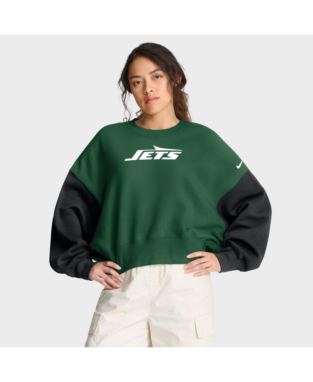 Click here for Nike Womens Green New York Jets Oversized Color-Bl... prices