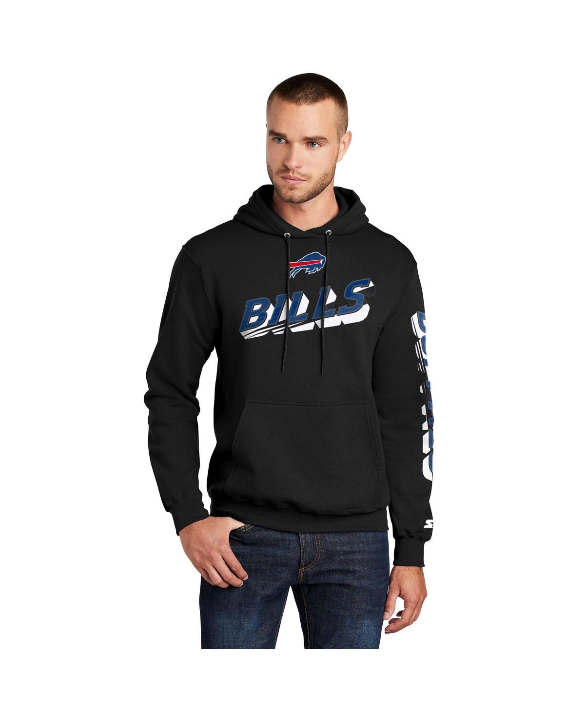 Click here for Starter Mens Black Buffalo Bills Wordmark Logo Pul... prices