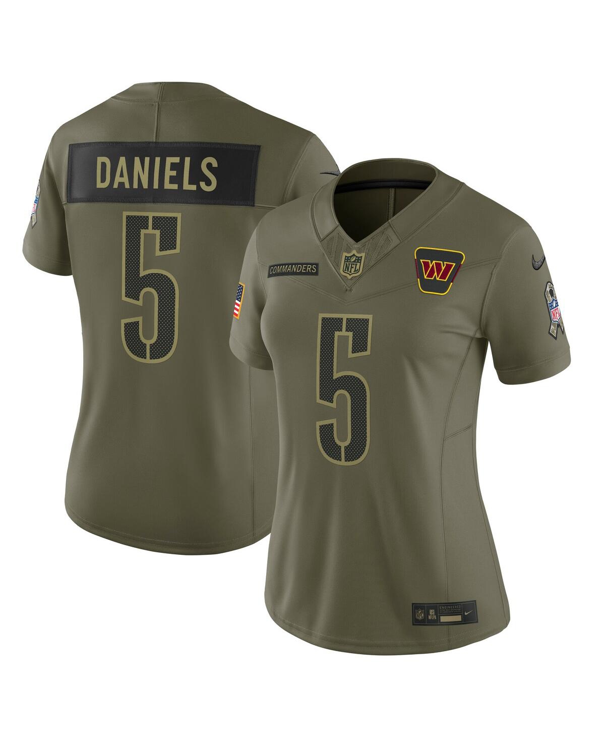 Click here for Nike Womens Jayden Daniels Olive Washington Comman... prices