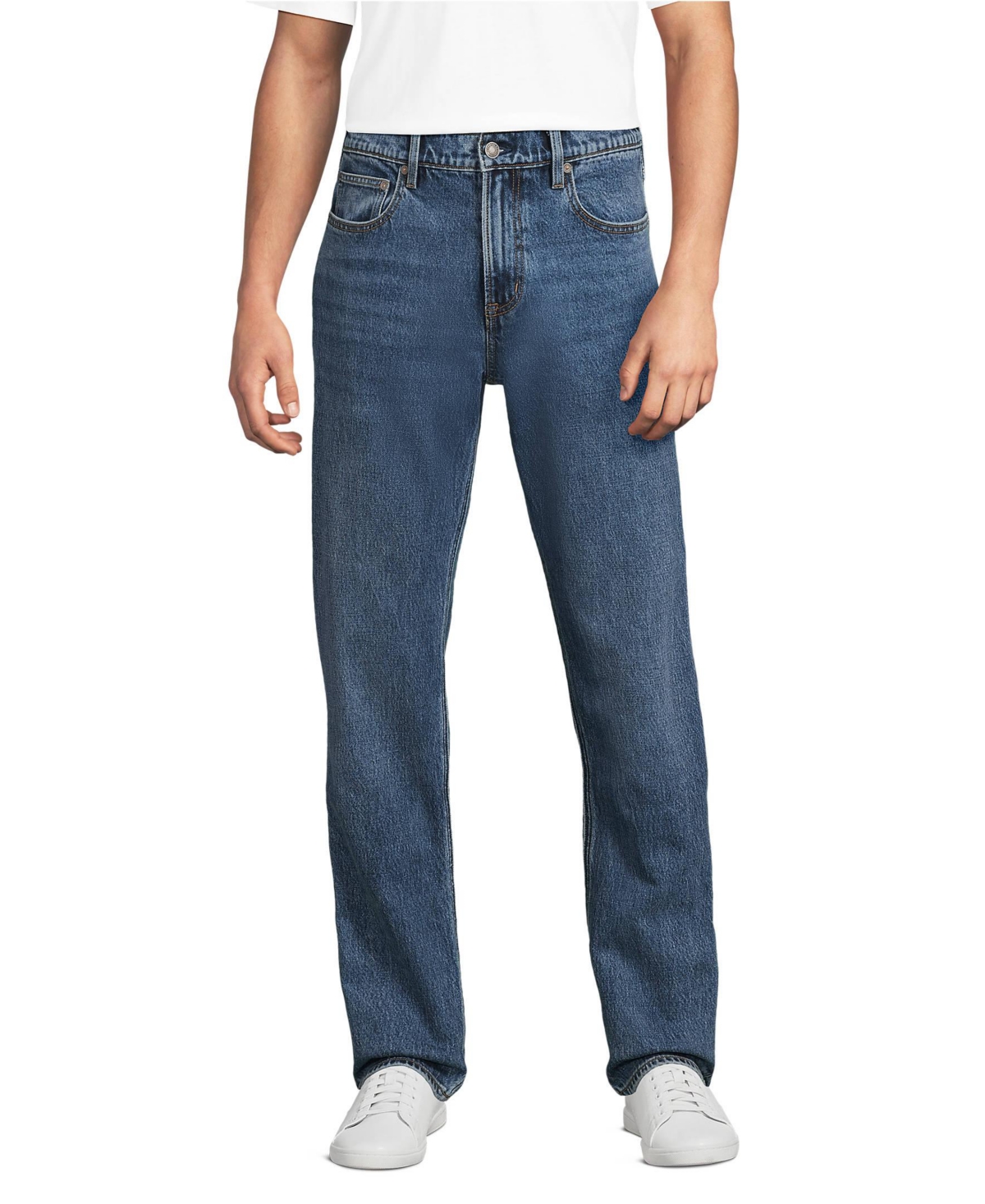 Click here for Lands End Mens Stretch Comfort Waist Classic Fit J... prices