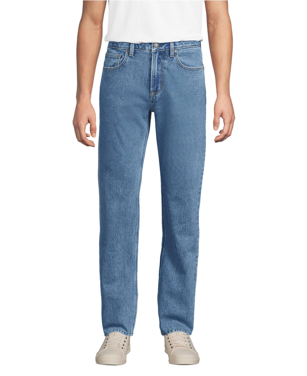 Click here for Lands End Mens Stretch Comfort Waist Classic Fit J... prices