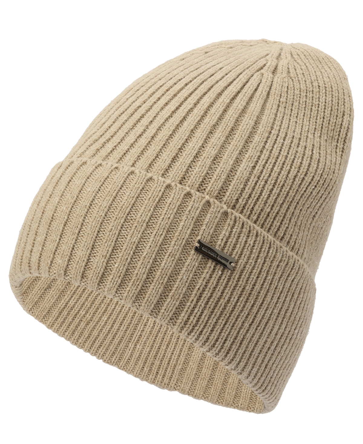 Click here for Michael Kors Mens Wide Center Rib Cuff Hat - Oatme... prices