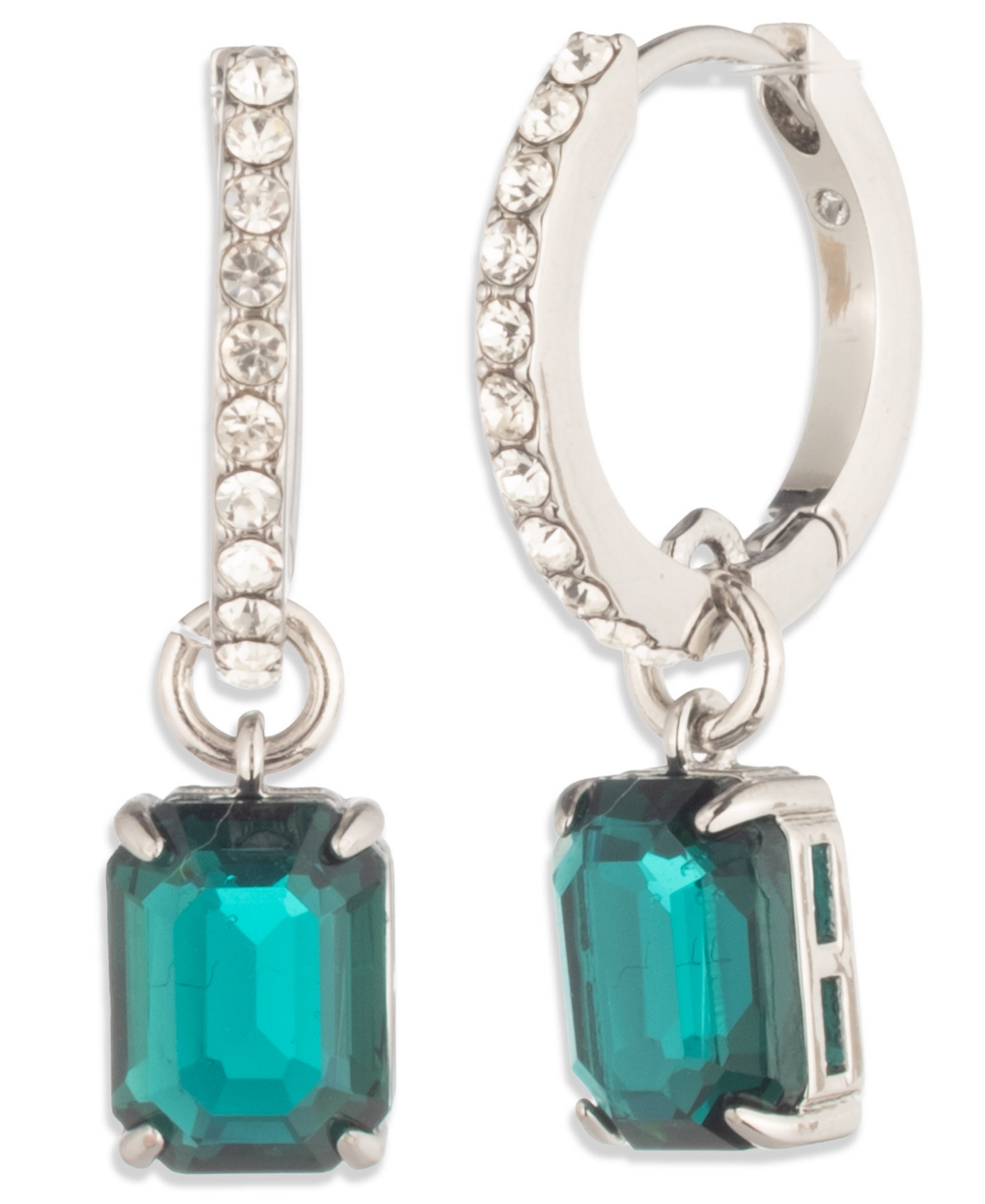 Click here for Lauren Ralph Lauren Glass Stone Silver-Tone Drop H... prices