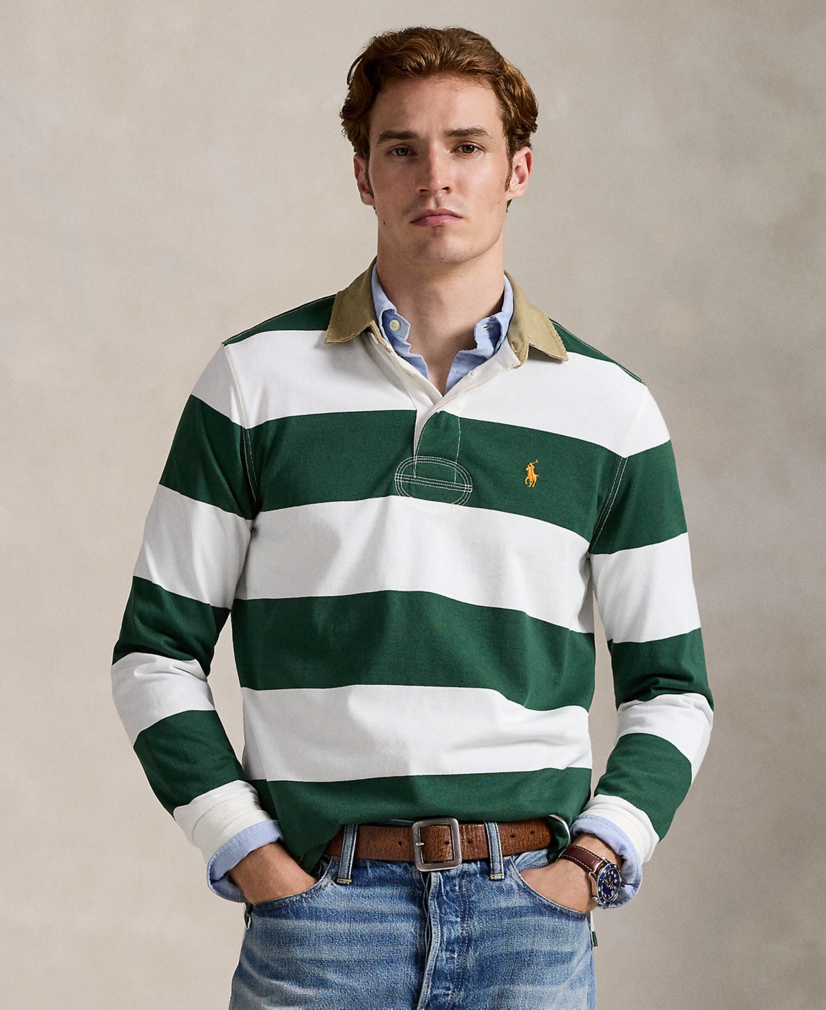 Click here for Polo Ralph Lauren Mens Classic Fit Rugby Shirt - G... prices