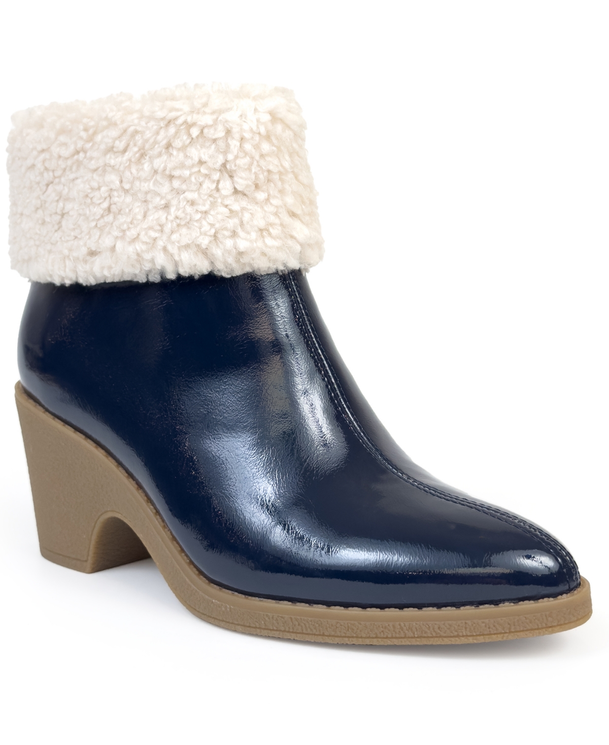Click here for Aerosoles Womens Booker Wedge Bootie - Navy prices
