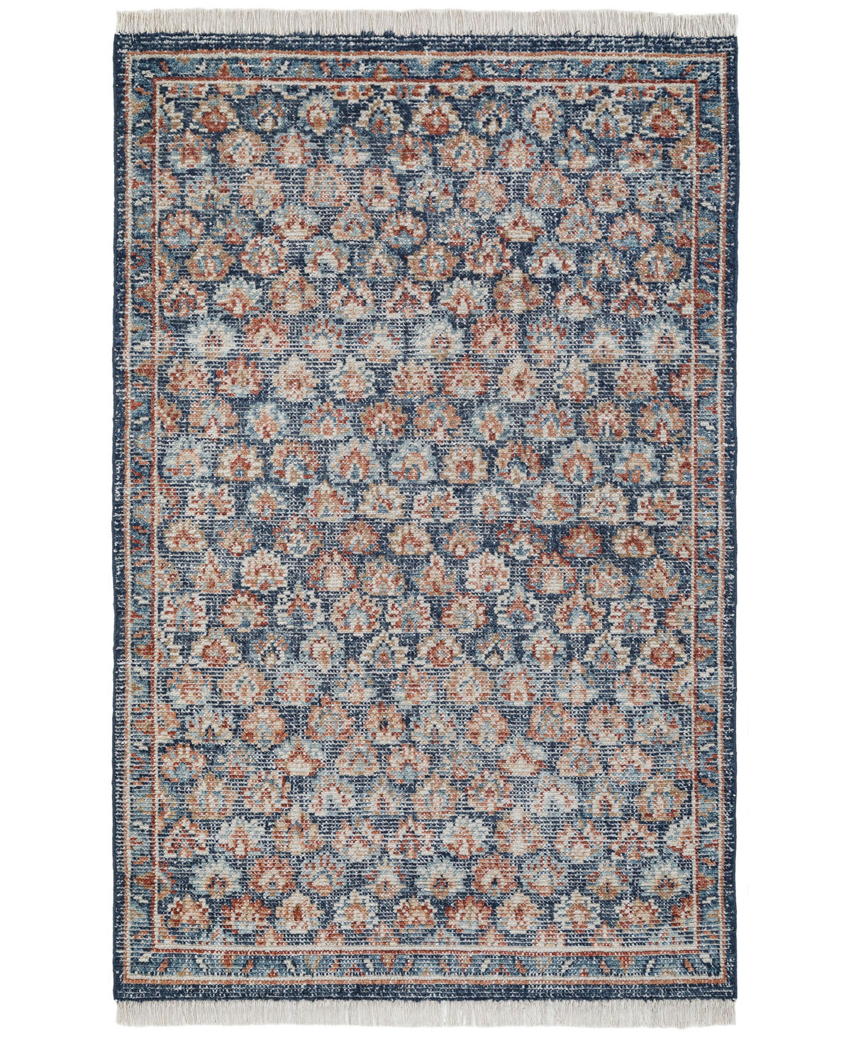 Click here for Obeetee Palace Floral 89x119 Area Rug - Navy prices
