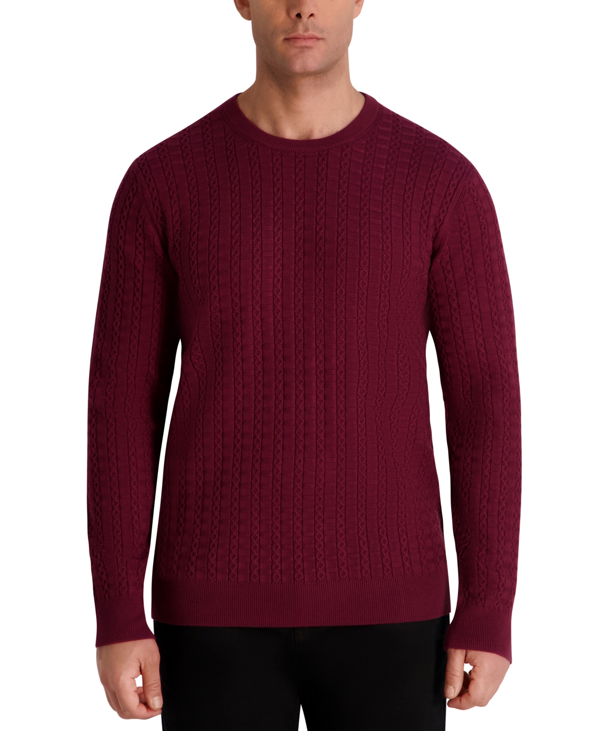 Click here for Karl Lagerfeld Paris Mens Crewneck Sweater - Wine prices