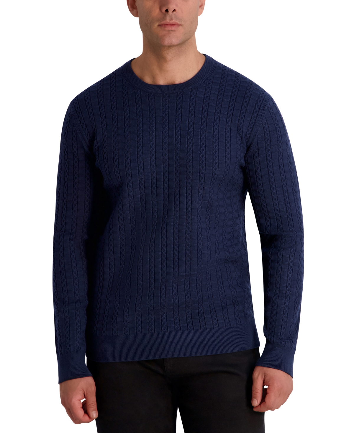 Click here for Karl Lagerfeld Paris Mens Crewneck Sweater - Dark... prices