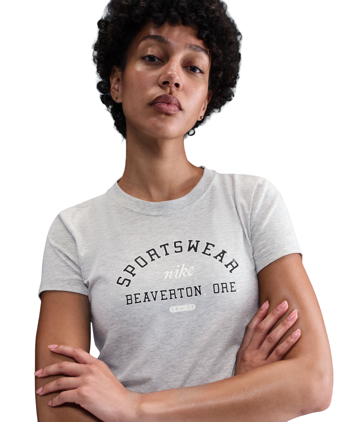 Click here for Nike Sportswear Womens Phoenix Slim-Fit Short-Slee... prices