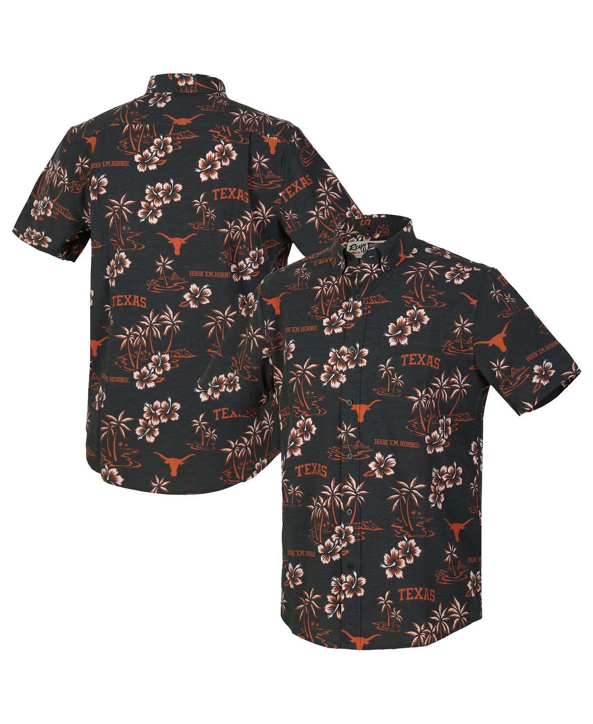 Click here for Reyn Spooner Mens Black Texas Longhorns Kekai Clas... prices