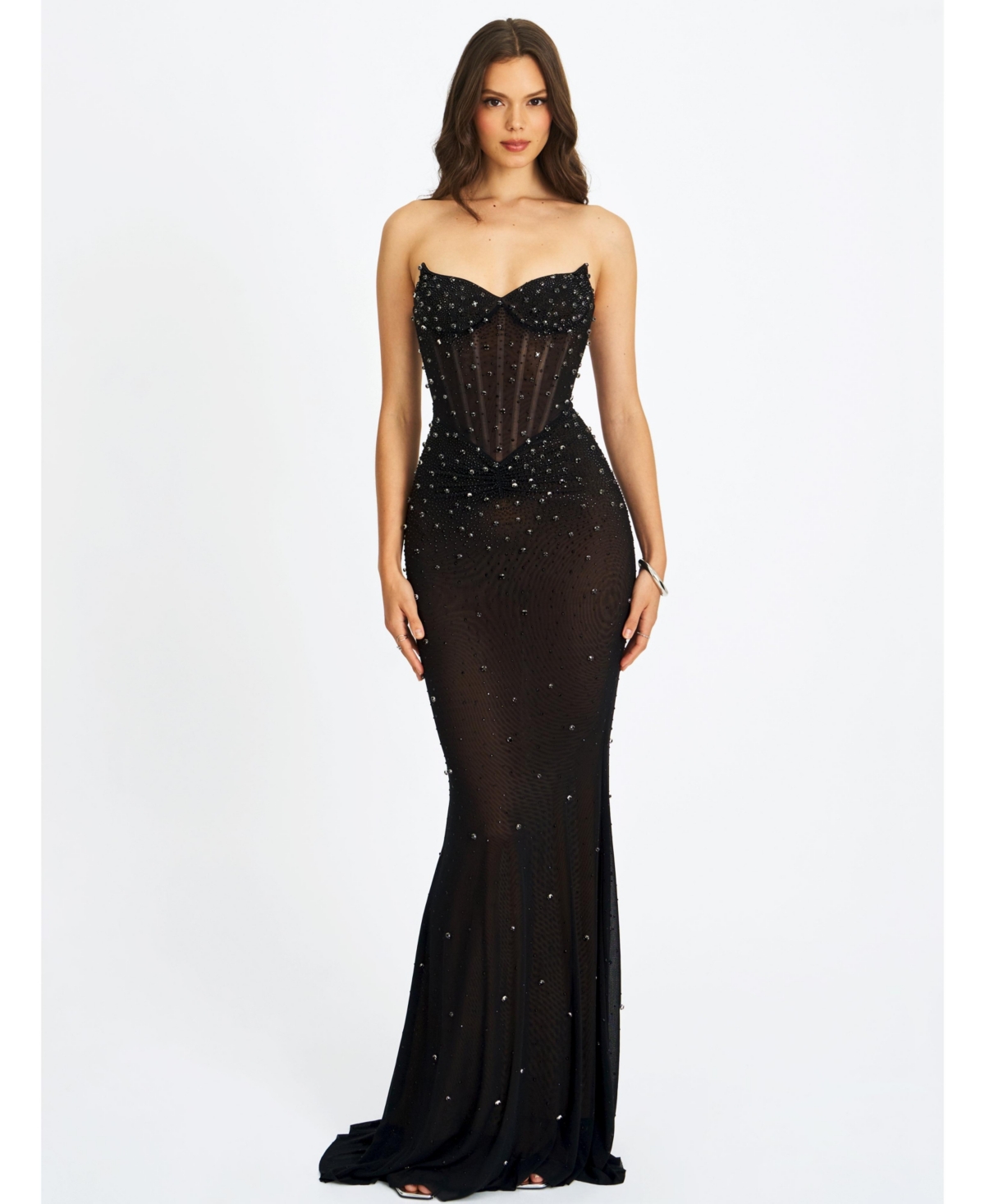 Click here for Miss Circle Women Fatima Black Crystal Sleeveless... prices