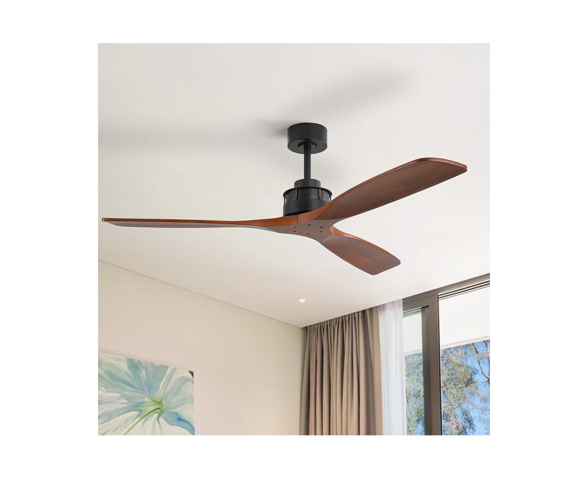 Click here for 60-inch Modern Black 3-Blade Solid Wood Ceiling Fa... prices