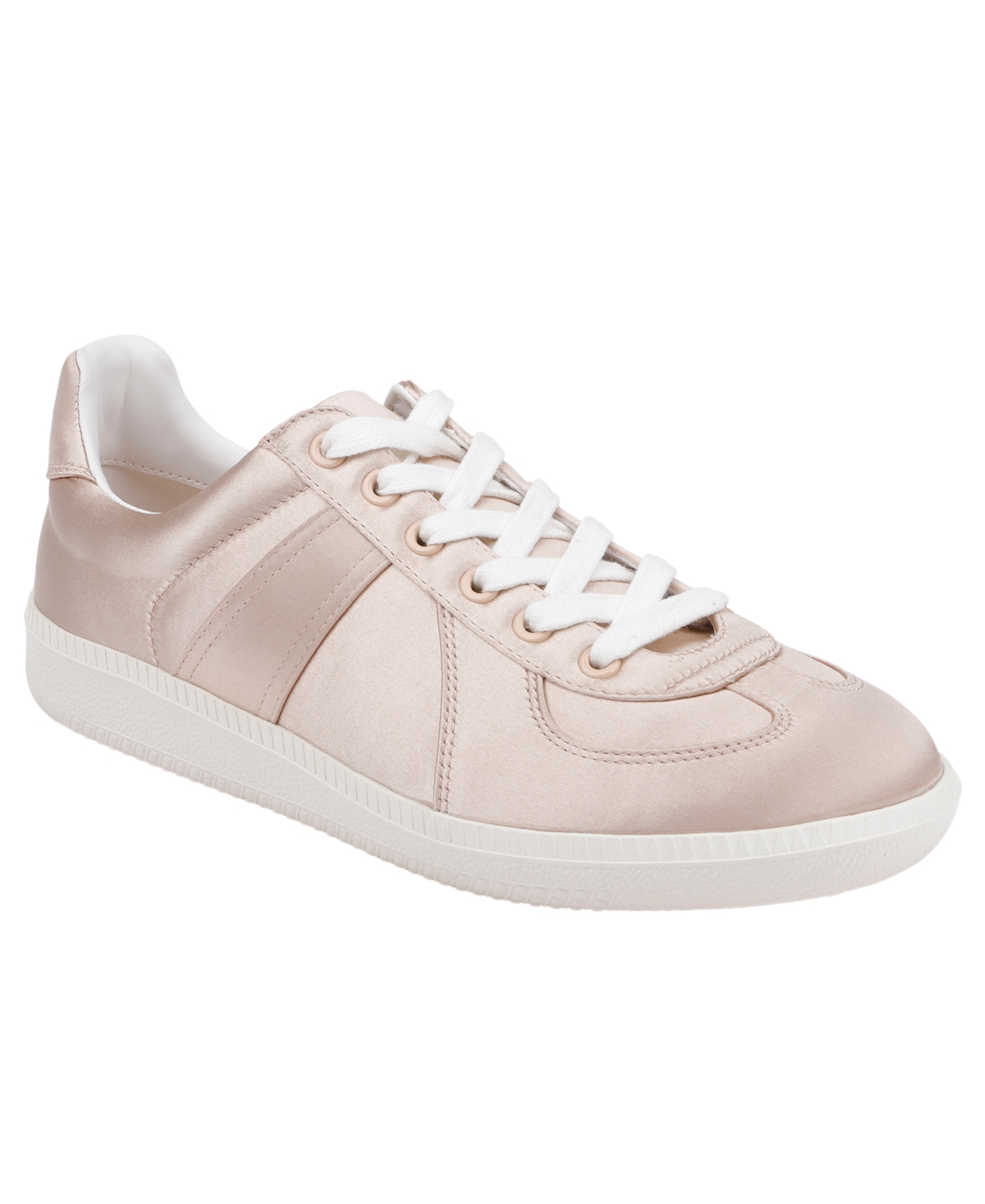 Jewel Badgley Mischka Womens Imara Sneakers - Nude Satin